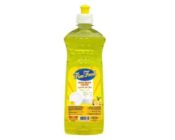Dish Wash Liquid Lemon FINE FRESH 500ml | Al Mas Cleaning Mat Tr Sole ...