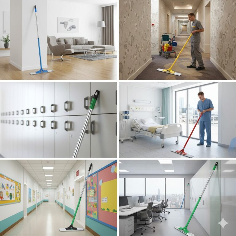 Durable Mop Clip and Aluminium Handle | Al Mas Cleaning